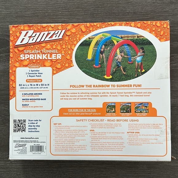 Banzai | Swim | Banzai Splash Tunnel Sprinkler New | Poshmark